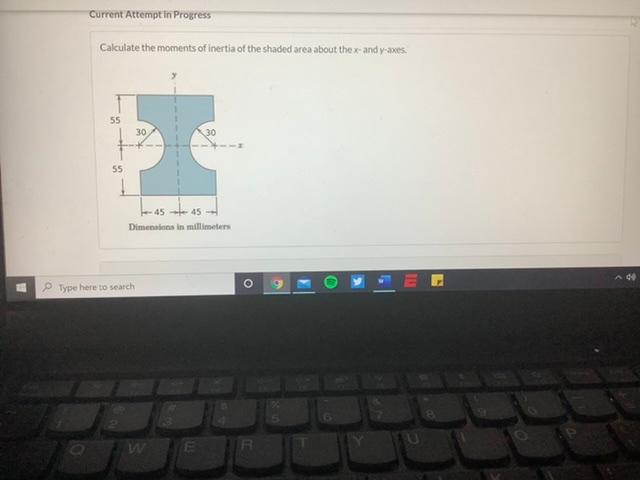 Solved Current Attempt in Progress Calculate the moments of | Chegg.com