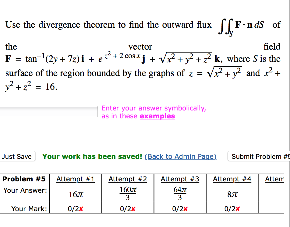 Solved Use the divergence theorem to find the outward flux | Chegg.com