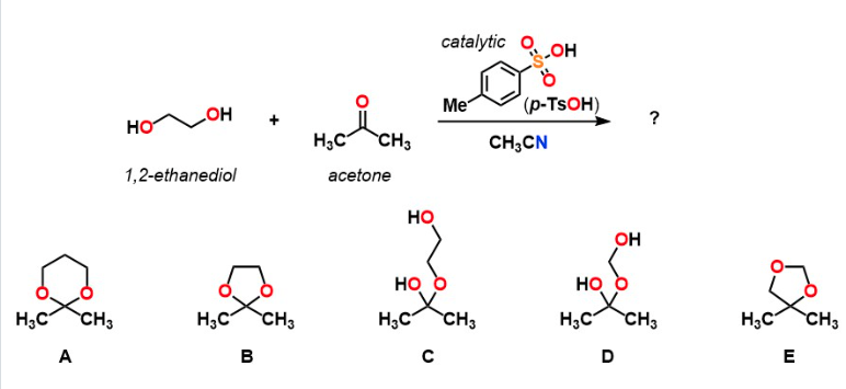Solved A B C D E? 1,2-ethanediol A acetone B C D E | Chegg.com