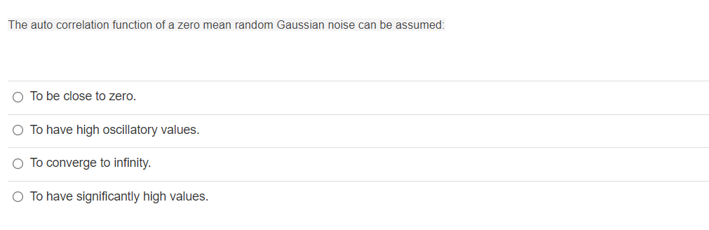Solved The auto correlation function of a zero mean random | Chegg.com