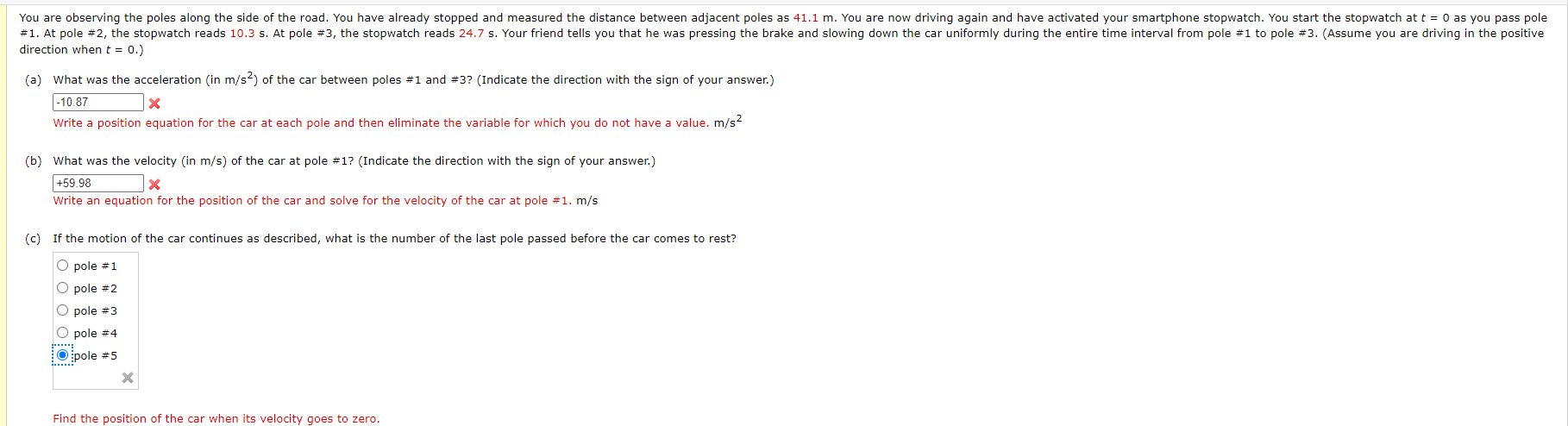 [solved] Direction When T 0 A What Was The Acceleratio