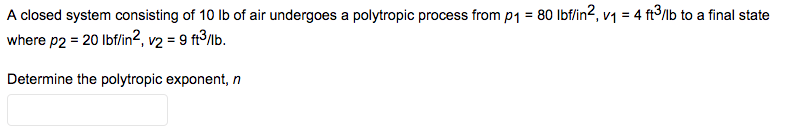 Solved A closed system consisting of 10 lb of air undergoes | Chegg.com