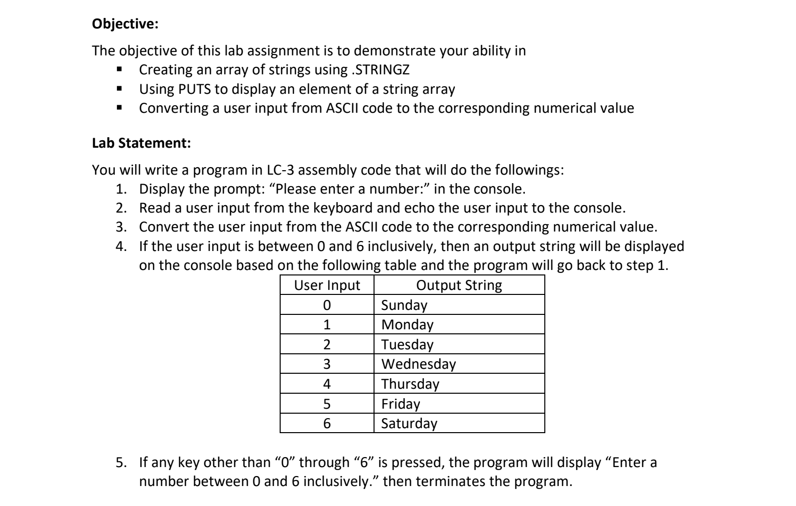 Solved Objective:The objective of this lab assignment is to | Chegg.com Solved Objective:The objective of this lab assignment is to | Chegg.com