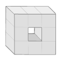 Solved Eight solid plastic cubes, each 3 cm on each edge, | Chegg.com