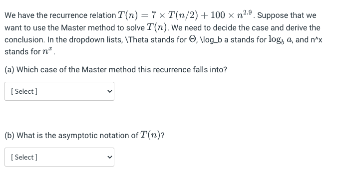 Solved We have the recurrence relation | Chegg.com