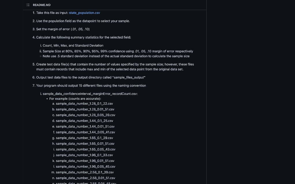 For this project, your goal is to design a program | Chegg.com