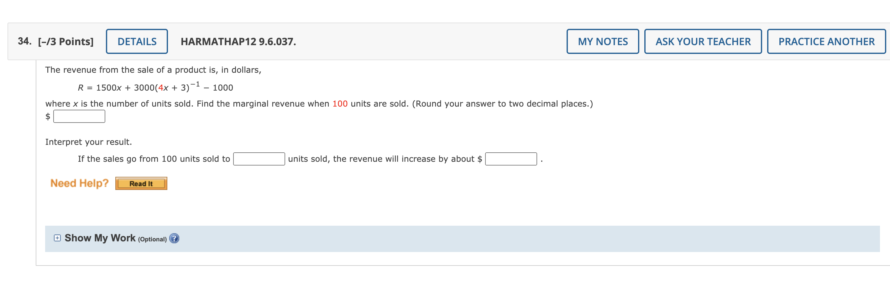 Solved 34. [-73 Points] DETAILS HARMATHAP12 9.6.037. MY | Chegg.com