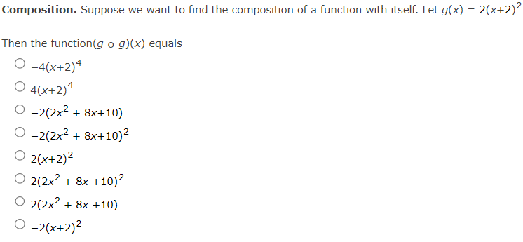Solved Composition. Suppose we want to find the composition | Chegg.com