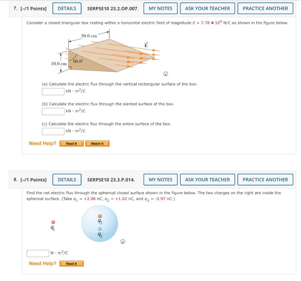 Solved Consider a closed triangular box resting within a | Chegg.com