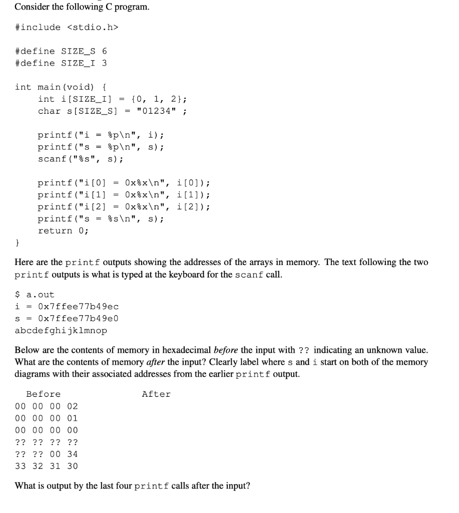 Solved Consider the following C program. #include #define | Chegg.com