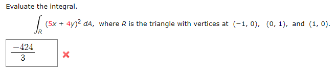 Solved Find the average distance to the x-axis for points in | Chegg.com