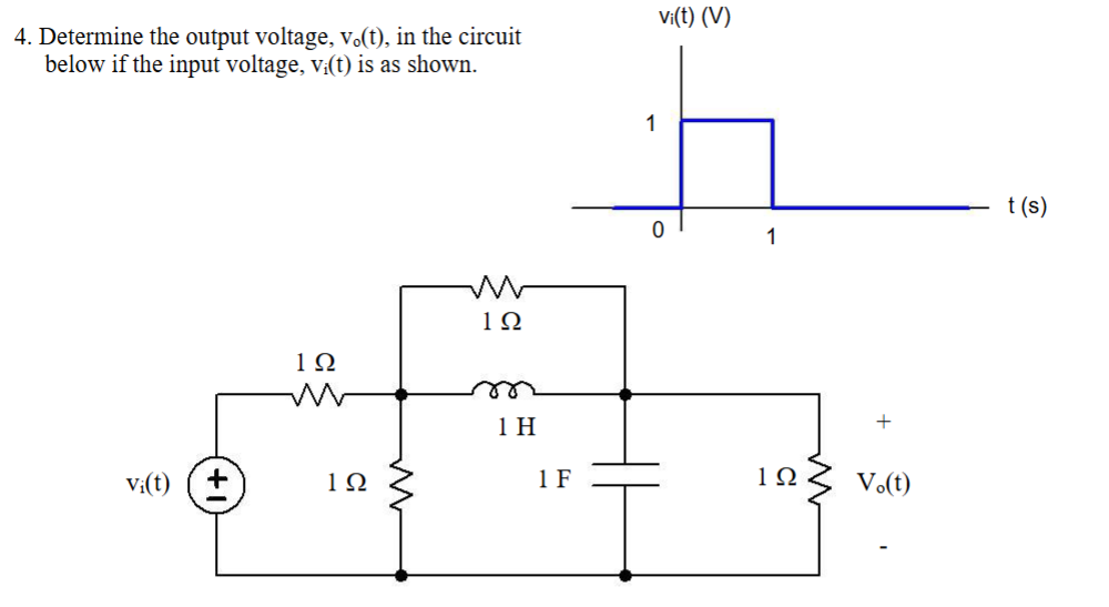 Solved Determine the output voltage, vo(t), in ﻿the | Chegg.com