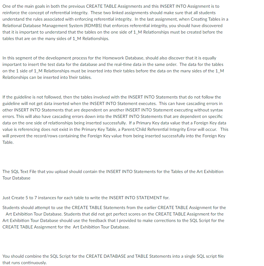Solved Exibition database: /* Create and USE the DATABASE | Chegg.com