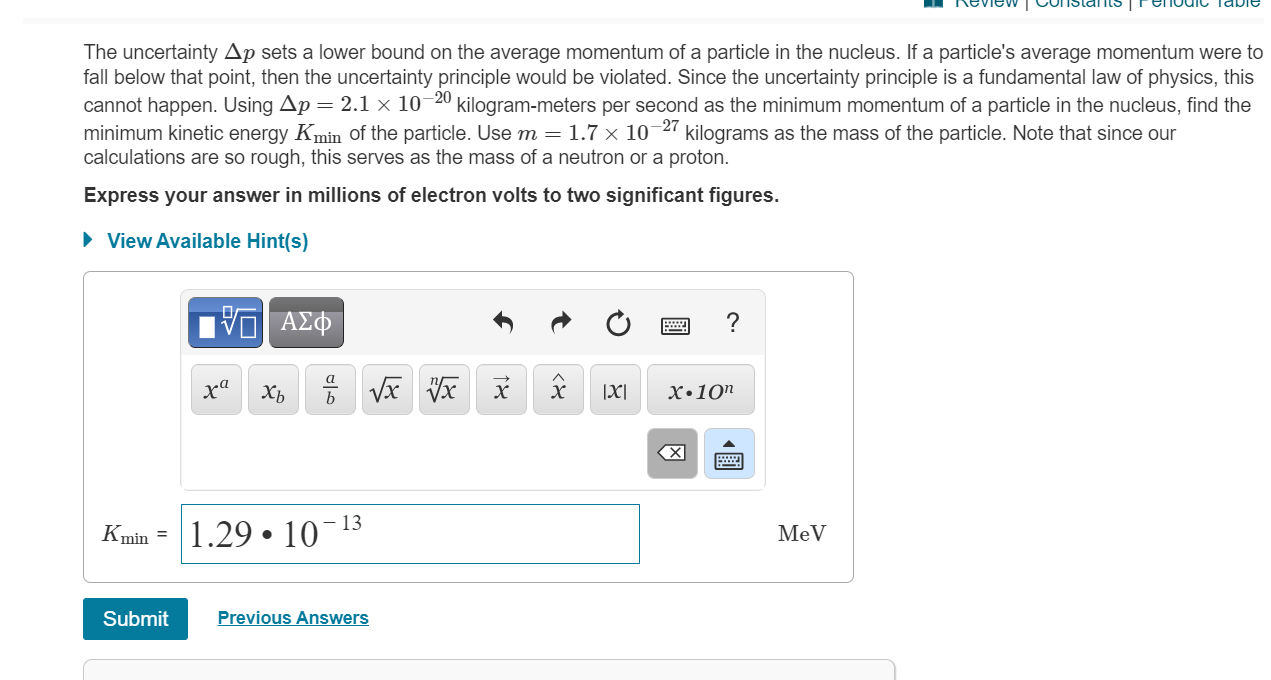 Solved The uncertainty Ap sets a lower bound on the average | Chegg.com