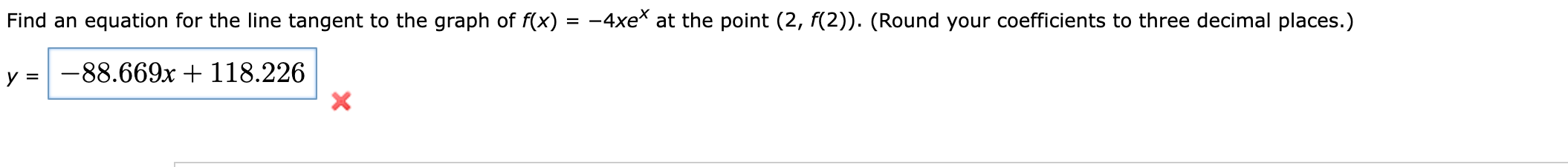 Solved Find an equation for the line tangent to the graph of | Chegg.com