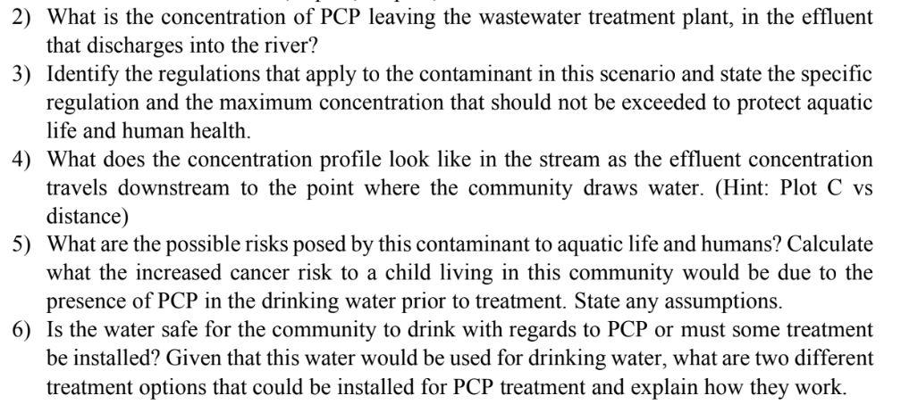 Solved Pentachlorophenol (PCP) is biocidal, and a priority | Chegg.com