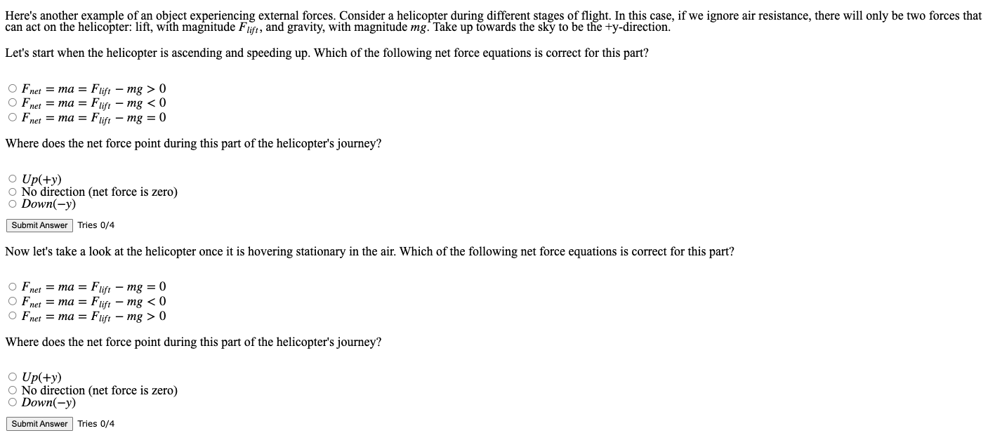 Solved Here's another example of an object experiencing | Chegg.com