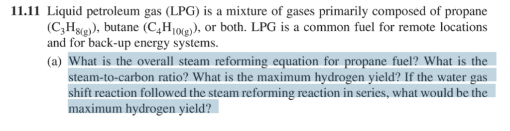 11.11 Liquid petroleum gas (LPG) is a mixture of | Chegg.com