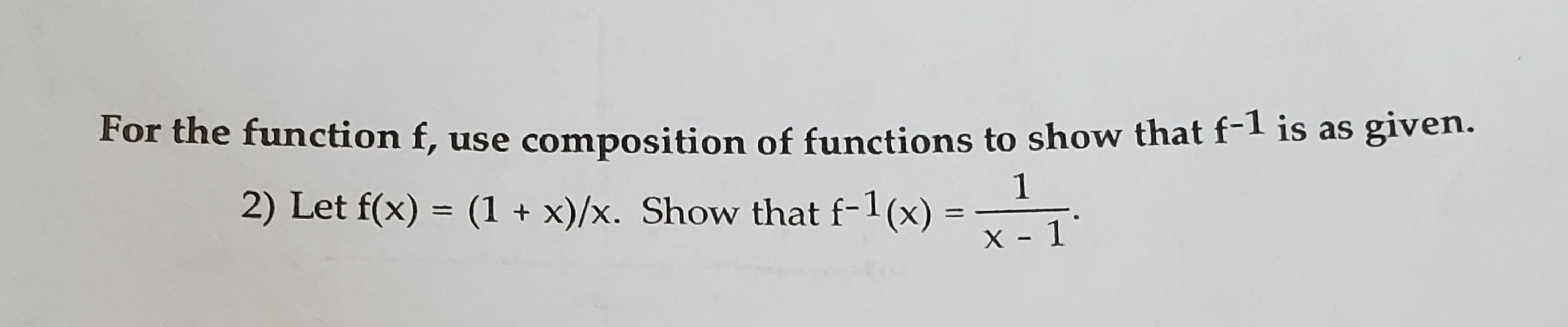 Solved For the function f, use composition of functions to | Chegg.com