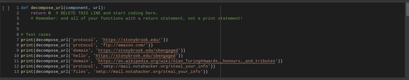 Solved Part 1: Decompose a URL (6 points) A Uniform Resource | Chegg.com