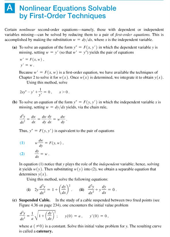 Solved Nonlinear Equations Solvable by First-Order | Chegg.com