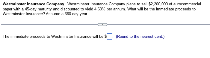 Solved Westminster Insurance Company. Westminster Insurance | Chegg.com
