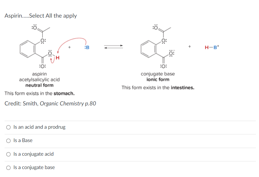 Solved Aspirin.....Select All the apply aspirin | Chegg.com