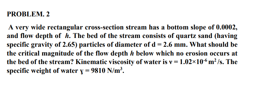 Solved PROBLEM. 2 A very wide rectangular cross-section | Chegg.com