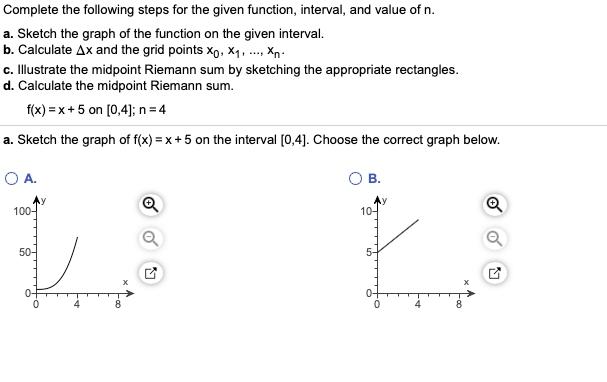 Solved Complete the following steps for the given function, | Chegg.com