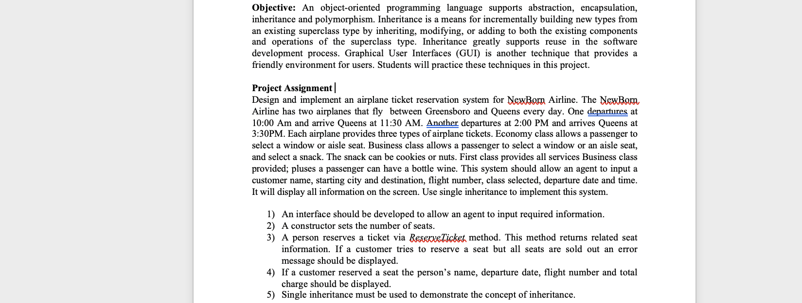 Objective: An object-oriented programming language | Chegg.com