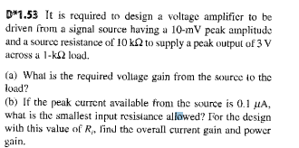 Solved (c) If the amplifier power supply limits the peak | Chegg.com
