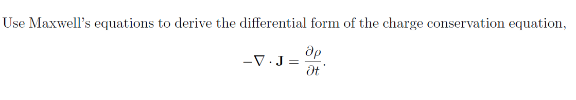 Solved Use Maxwell's equations to derive the differential | Chegg.com