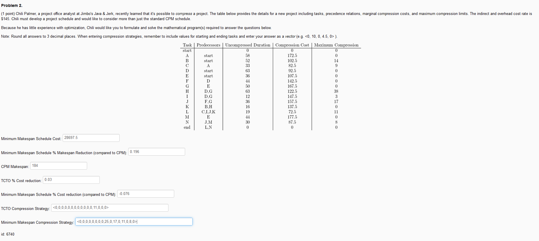 Solved Please show work on how to calculate the following | Chegg.com