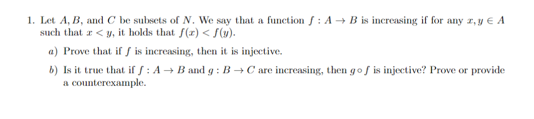 Solved Let A,B, ﻿and C ﻿be subsets of N. ﻿We say that a | Chegg.com