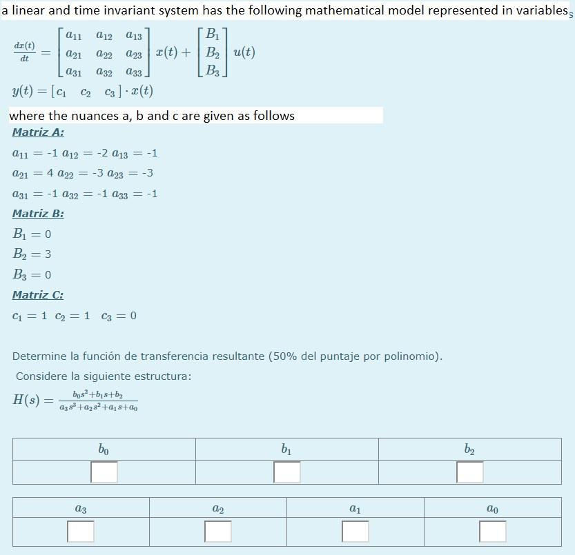 Solved 021 dt a linear and time invariant system has the | Chegg.com