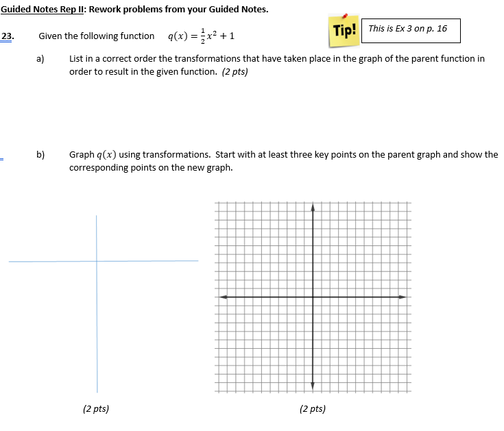 Solved Guided Notes Rep II: Rework problems from your Guided | Chegg.com