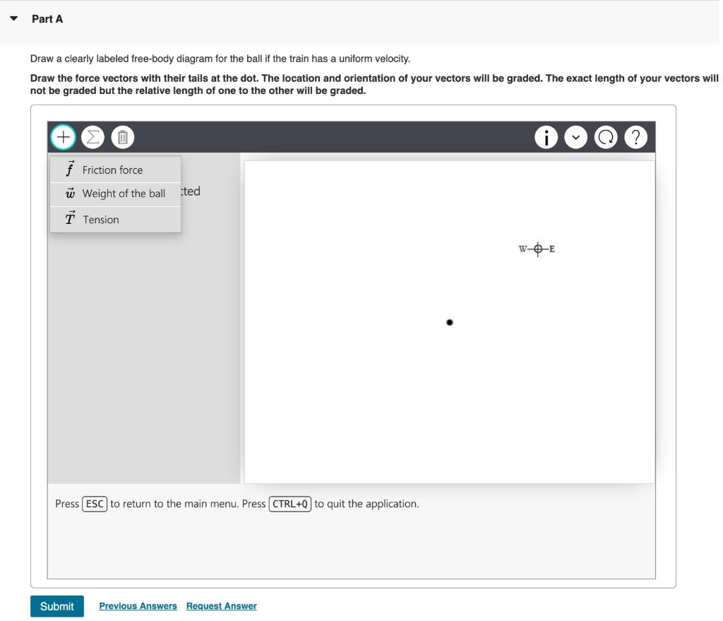 Solved A ball is hanging from a long string that is tied to | Chegg.com