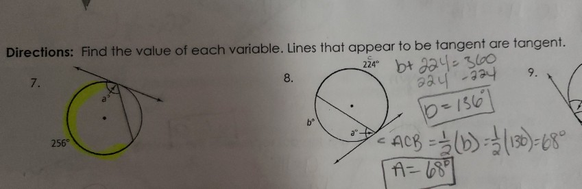 Solved Directions: Find the value of each variable. Lines | Chegg.com