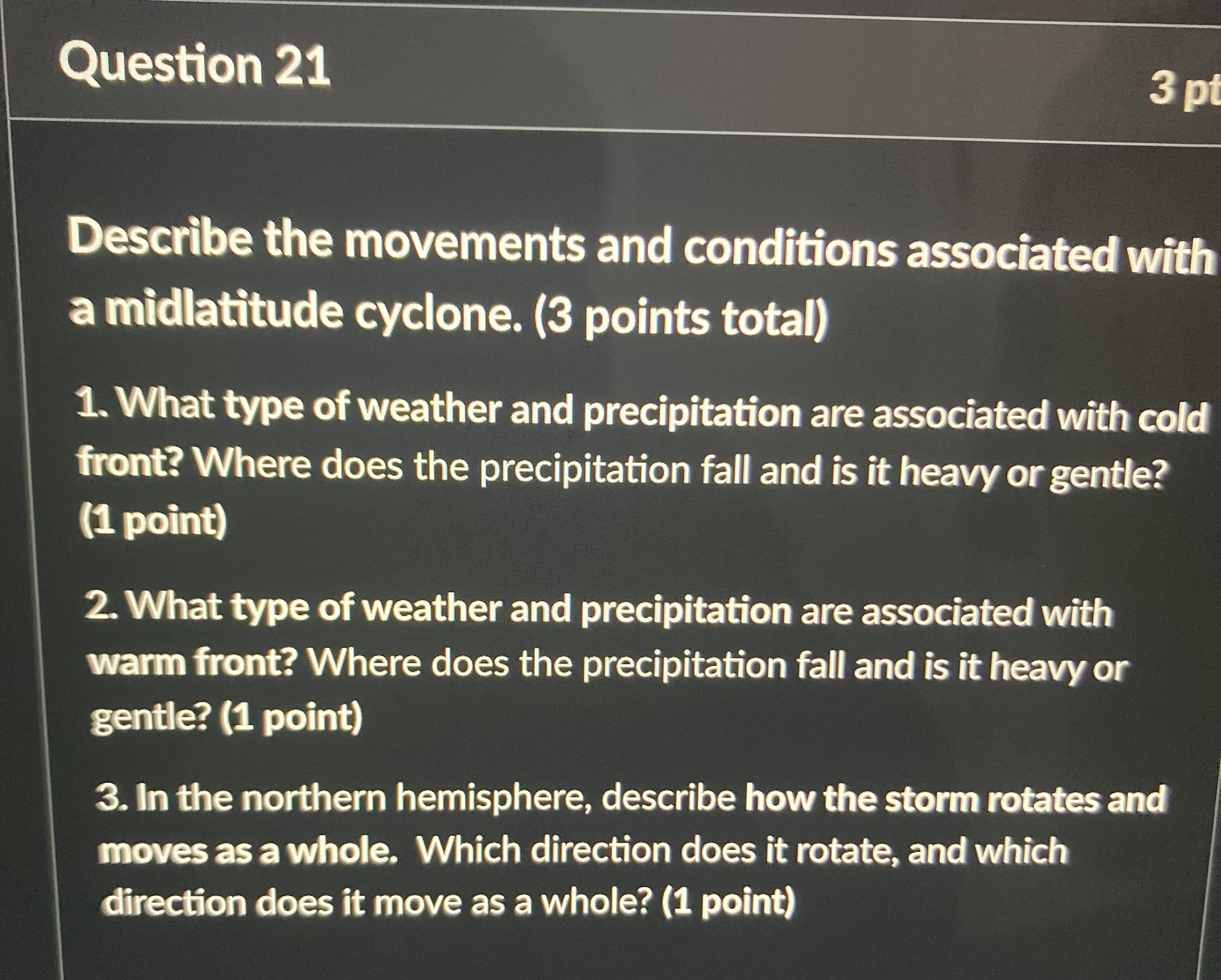 Solved Describe the movements and conditions associated with | Chegg.com