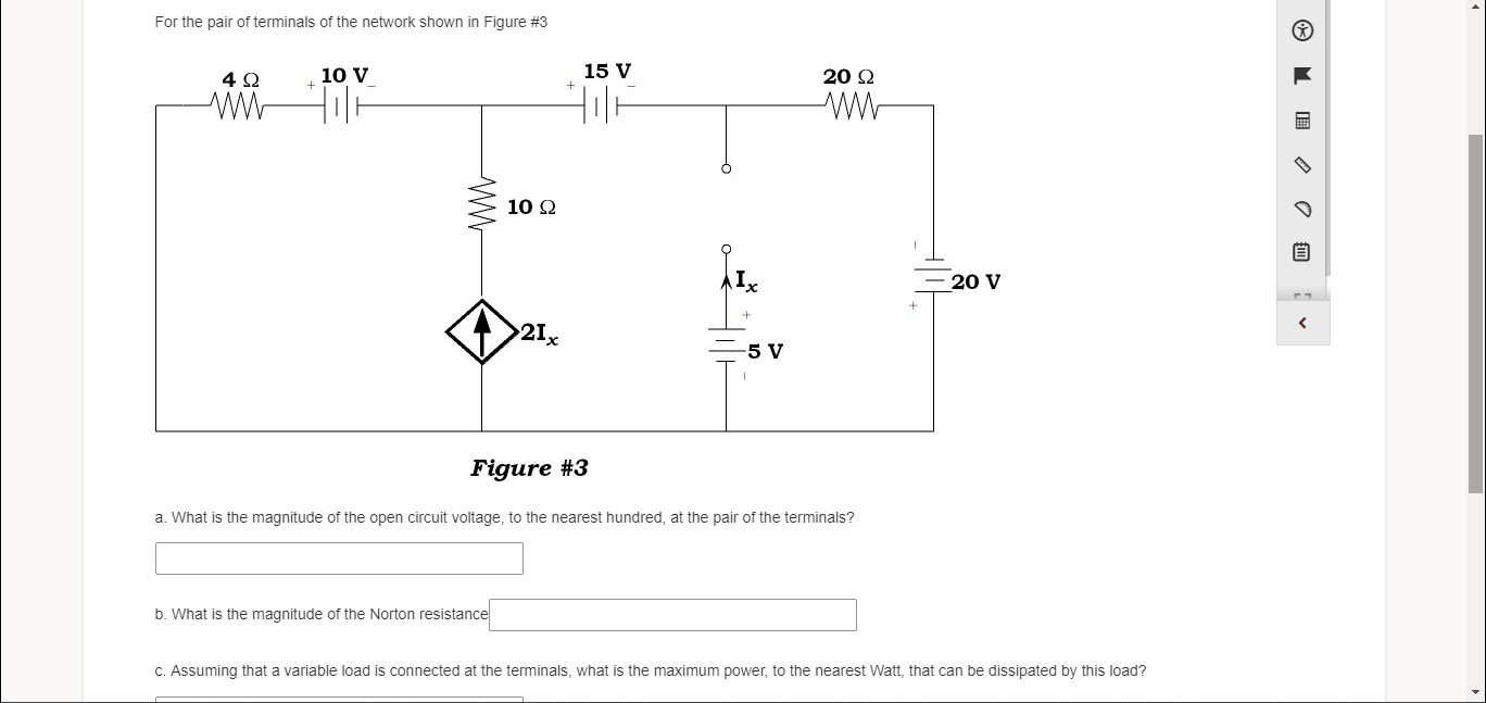 Solved For the pair of terminals of the network shown in | Chegg.com