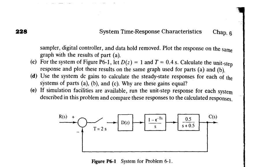 Solved Do the following: A) Model the system in Example 6.1 | Chegg.com