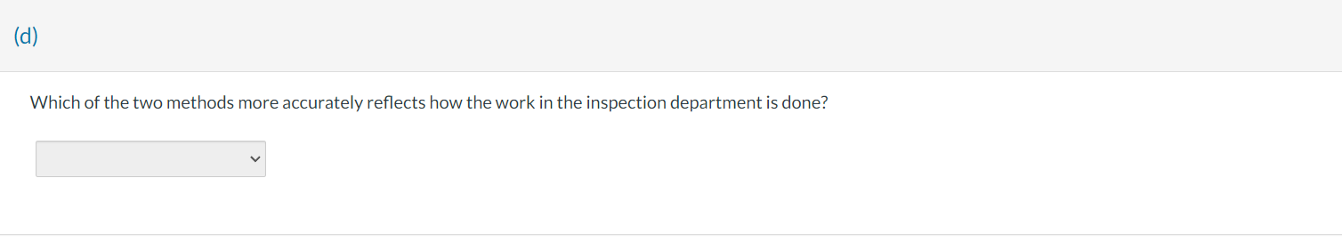 [Solved]: Please help me figure this one out The inspection