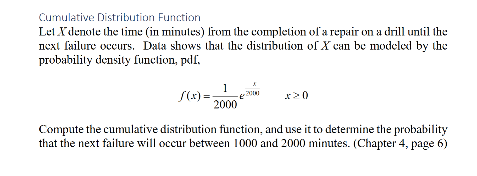 Solved Cumulative Distribution Function Let X denote the | Chegg.com