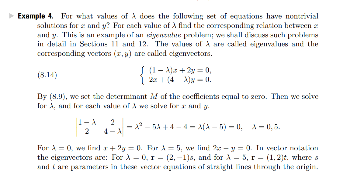 Solved A system of n homogeneous equations in n unknowns has | Chegg.com