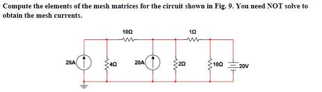 Solved Compute the elements of the mesh matrices for the | Chegg.com