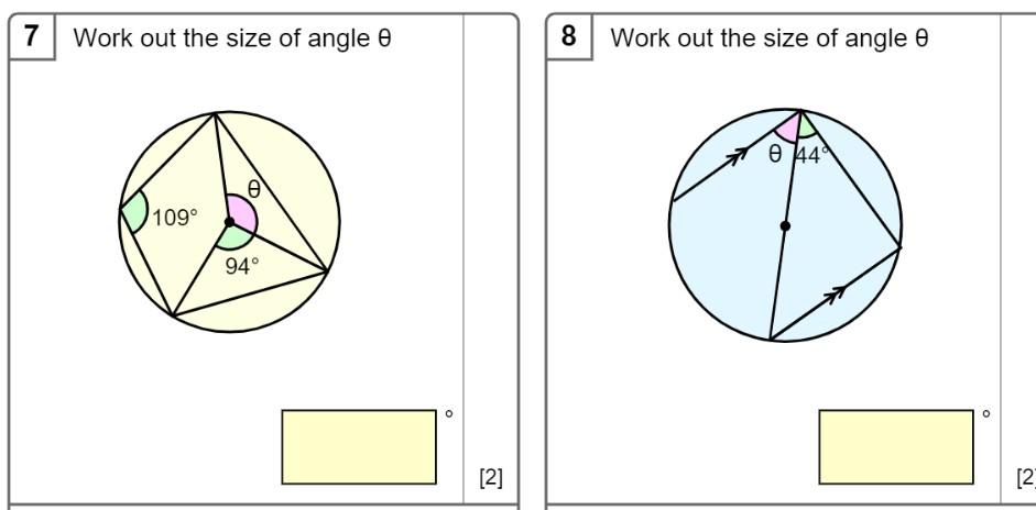 Solved 5 Work out the size of angle o 6 Work out the size of | Chegg.com