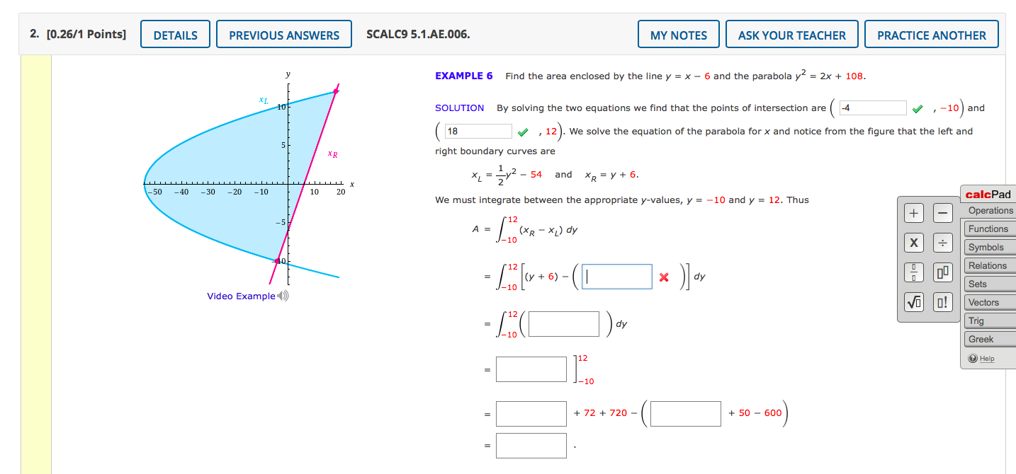 Solved 2. [0.26/1 Points] DETAILS PREVIOUS ANSWERS SCALC9 | Chegg.com