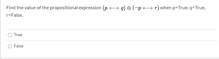 Solved Find the value of the propositional expression (P49) | Chegg.com