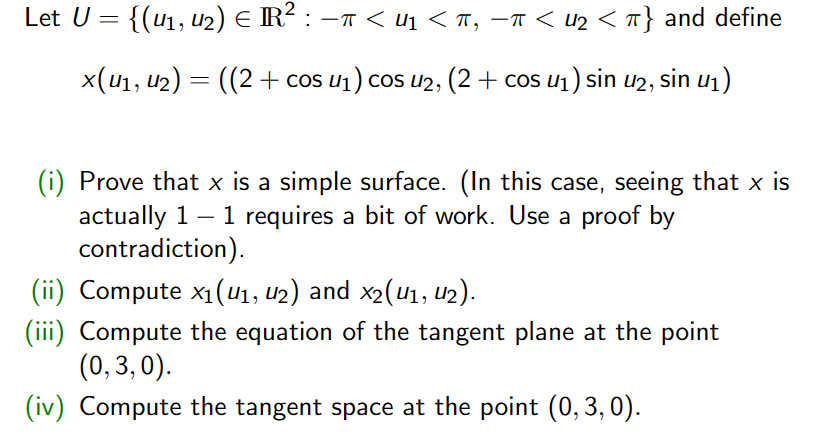 Solved Let U={(u1,u2)∈R2:−π | Chegg.com