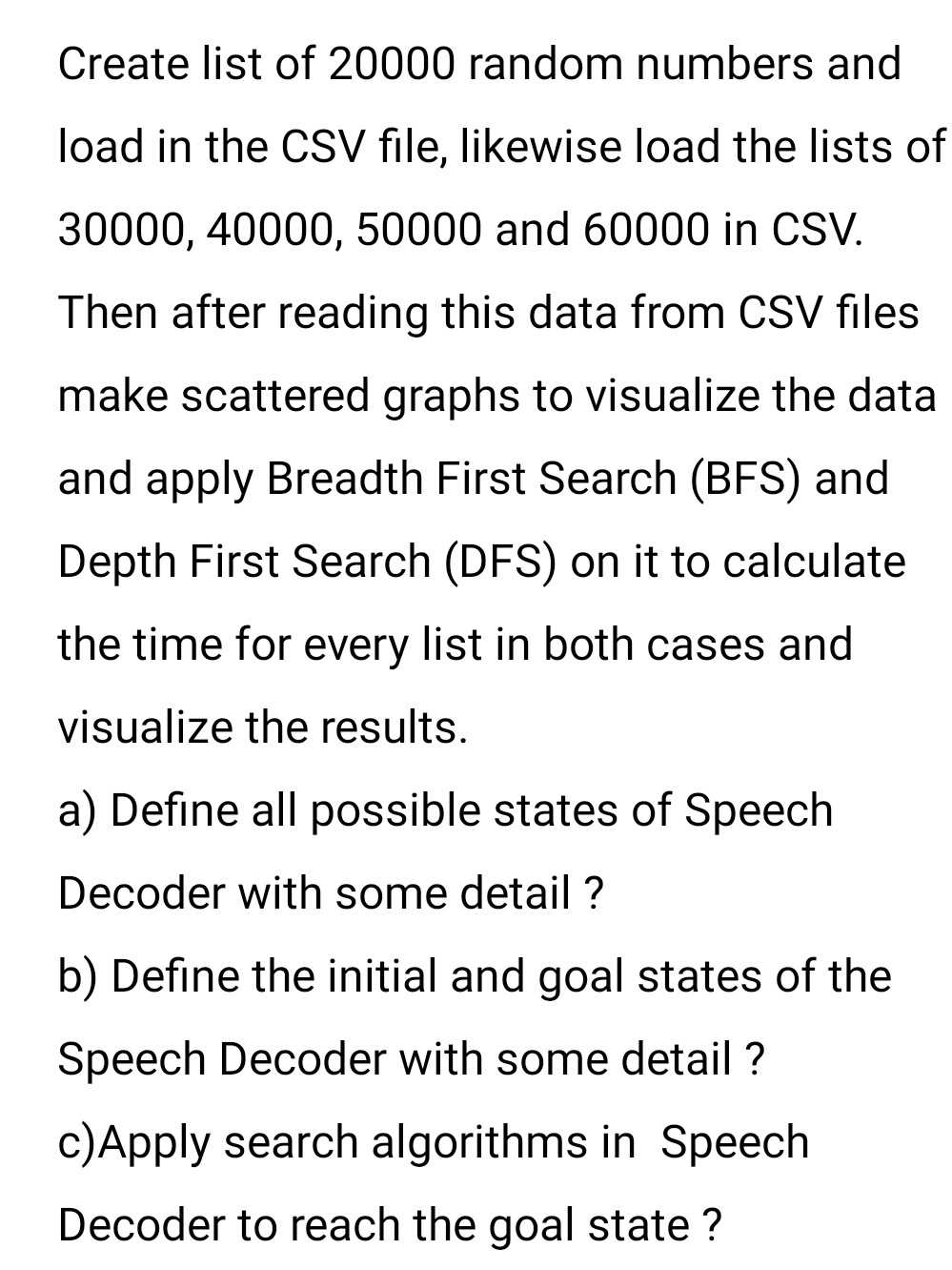 Solved Create List Of 20000 Random Numbers And Load In The 